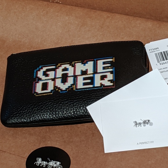 Coach | Bags | Coach Pacman Game Over Wristlet Nwt | Poshmark